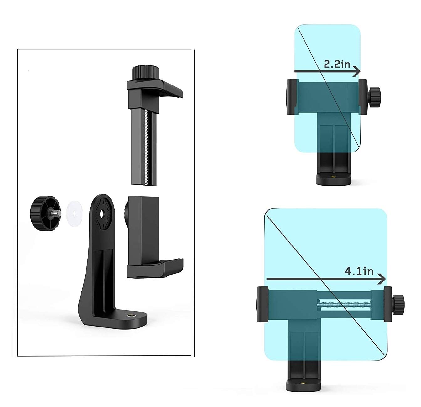 25 Inches Webcam Stand, Tabletop Folding Webcam Holder Compatible with Logitech C920s StreamCam C930 C922 Brio C925e C615 Webcams - Acetaken