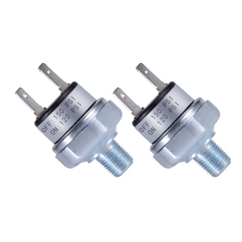 Air Pressure Switch 120-150 PSI Pressure Switch 1/8"-27 NPT DC 24V 12V Pressure Switch Air Compressor Pressure Switch 120PSI Pressure Switch 150PSI Pressure Switch