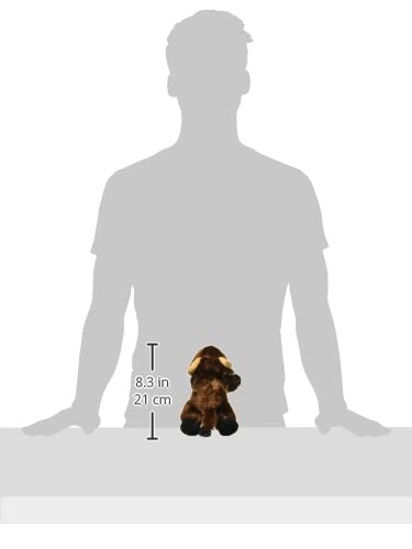 Aurora® Adorable Mini Flopsie™ Brown Toro Stuffed Animal - Playful Ease - Timeless Companions - Brown 8 Inches