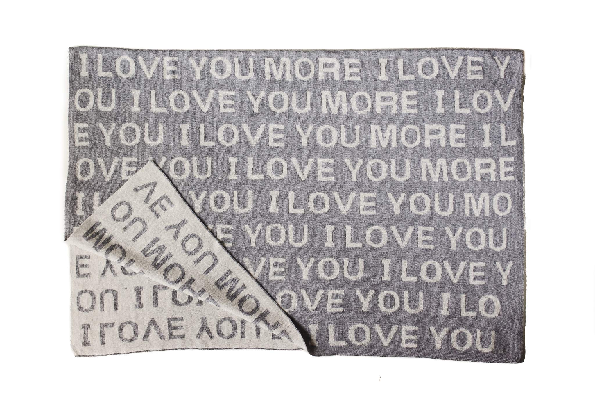 I Love You More Baby Blanket - Luxury Baby Toddler Gift in Deluxe Gift Box - Cotton Stroller Blanket - Unisex Newborn Blanket for Boy or Girl (35 x 45 inches)