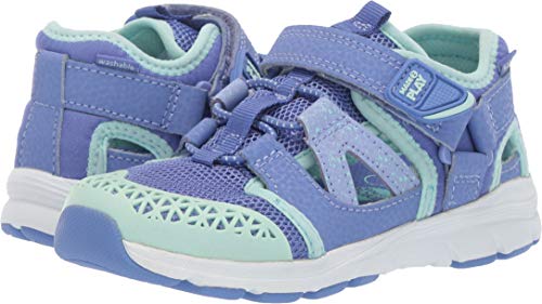 Stride Rite Baby-Girl's Made2play Nesta -Boy's Machine Washable Sandal Athletic Sneaker, Blue, 5 W US Toddler