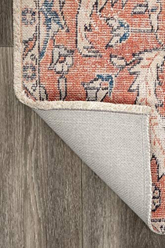 nuLOOM Rosalia Floral Persian Area Rug, 7' 10" x 10', Rust