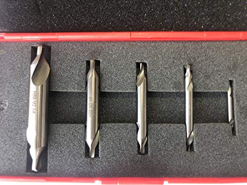 5PC M2HSS Combined Center Drills Countersinks 60 Degree Angle Bit Set
