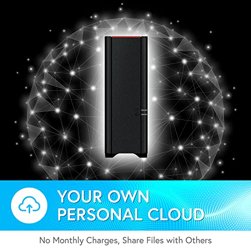 BUFFALO LinkStation 210 4TB 1-Bay NAS Network Attached Storage with HDD Hard Drives Included NAS Storage That Works as Home Cloud or Network Storage Device for Home