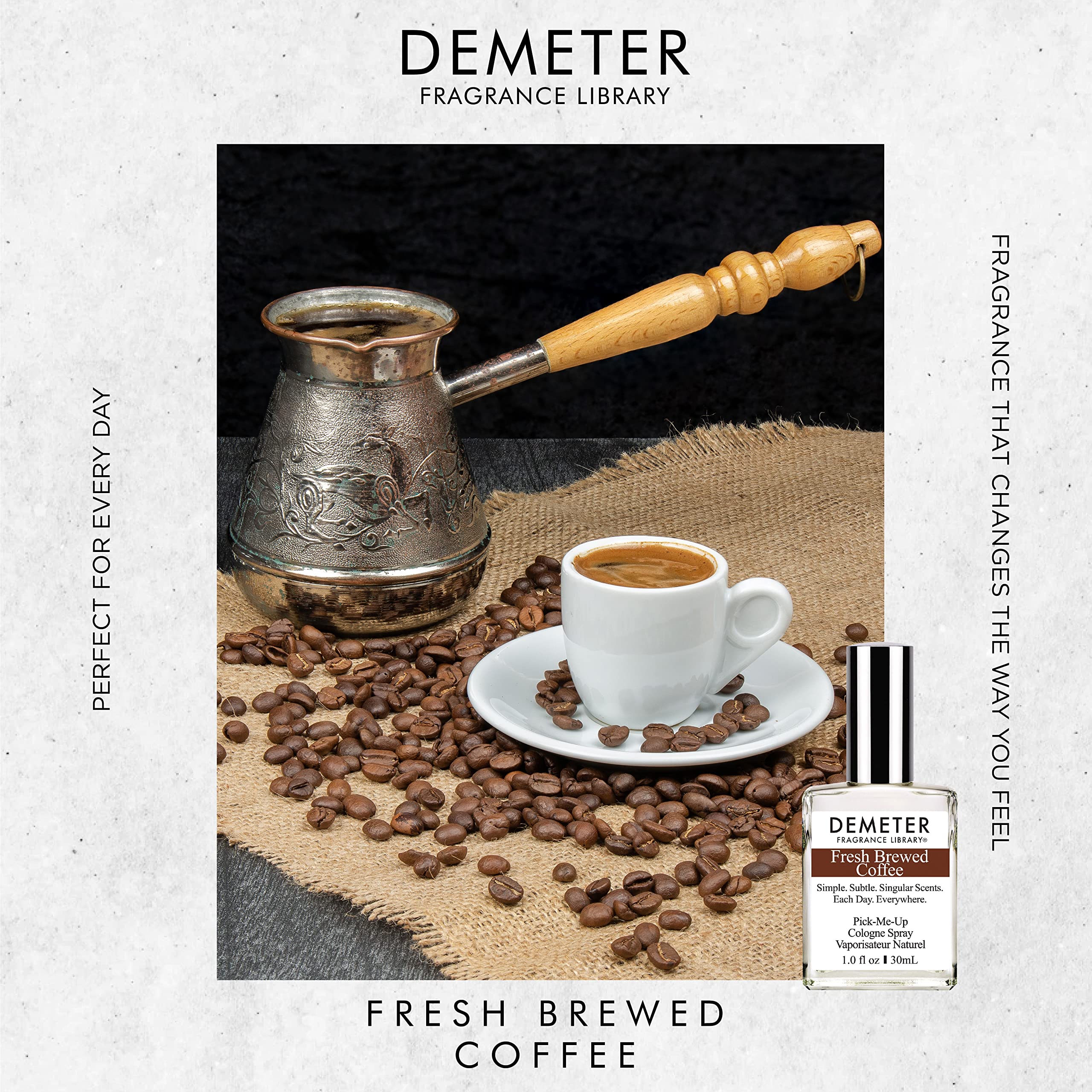 Demeter Fresh Brewed Coffee, 1 oz Cologne Spray, Perfume for Women And Men