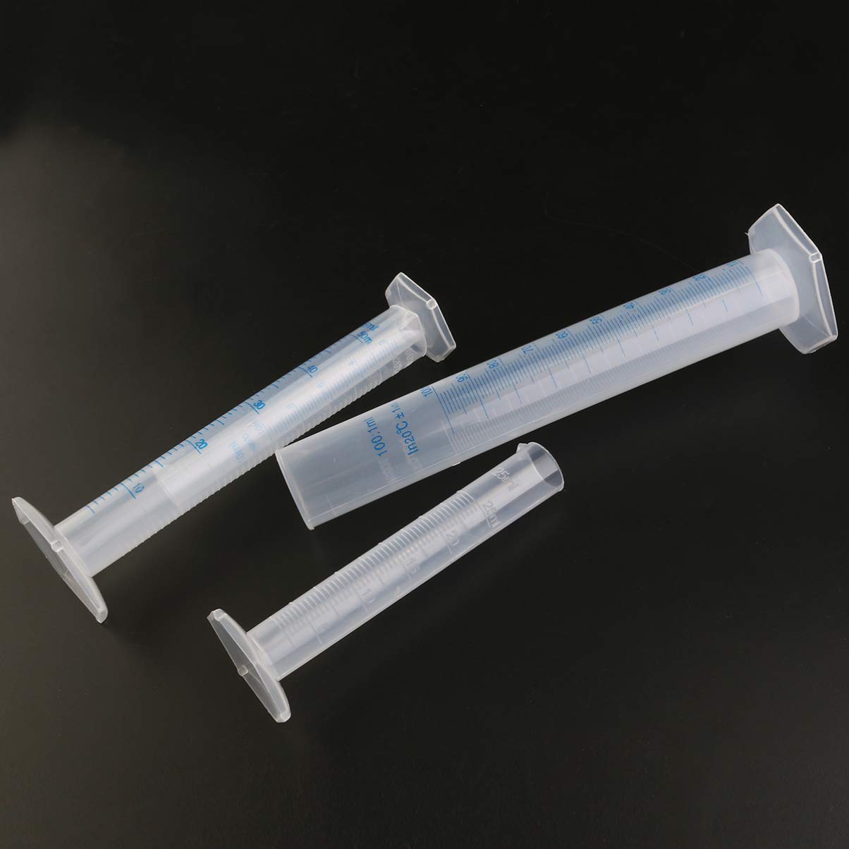POPETPOP 4pcs 10ml / 25ml / / 100ml Measuring Plastic Graduated Cylinder Laboratory Bottle Lab Test Measuring Container Cups