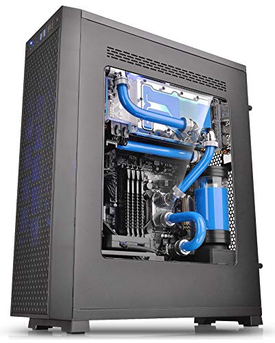 Thermaltake Core G3 Black Slim Small Form Factor ATX Perforated Metal Front and Top Panel Gaming Computer Case 2.0 Edition with Two 120mm Front Fan Pre-Installed CA-1G6-00S1WN-A0