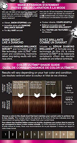 Schwarzkopf Color Ultime Metallic Permanent Hair Color Cream, 6.86 Sparkly Light Brown, 1 Count