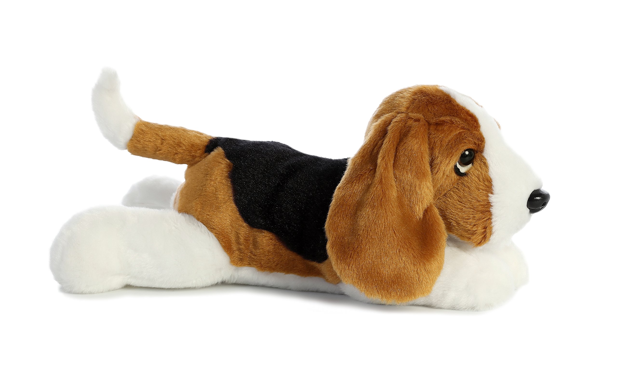 Aurora® Adorable Flopsie™ Basset Hound Stuffed Animal - Playful Ease - Timeless Companions - Brown 12 Inches