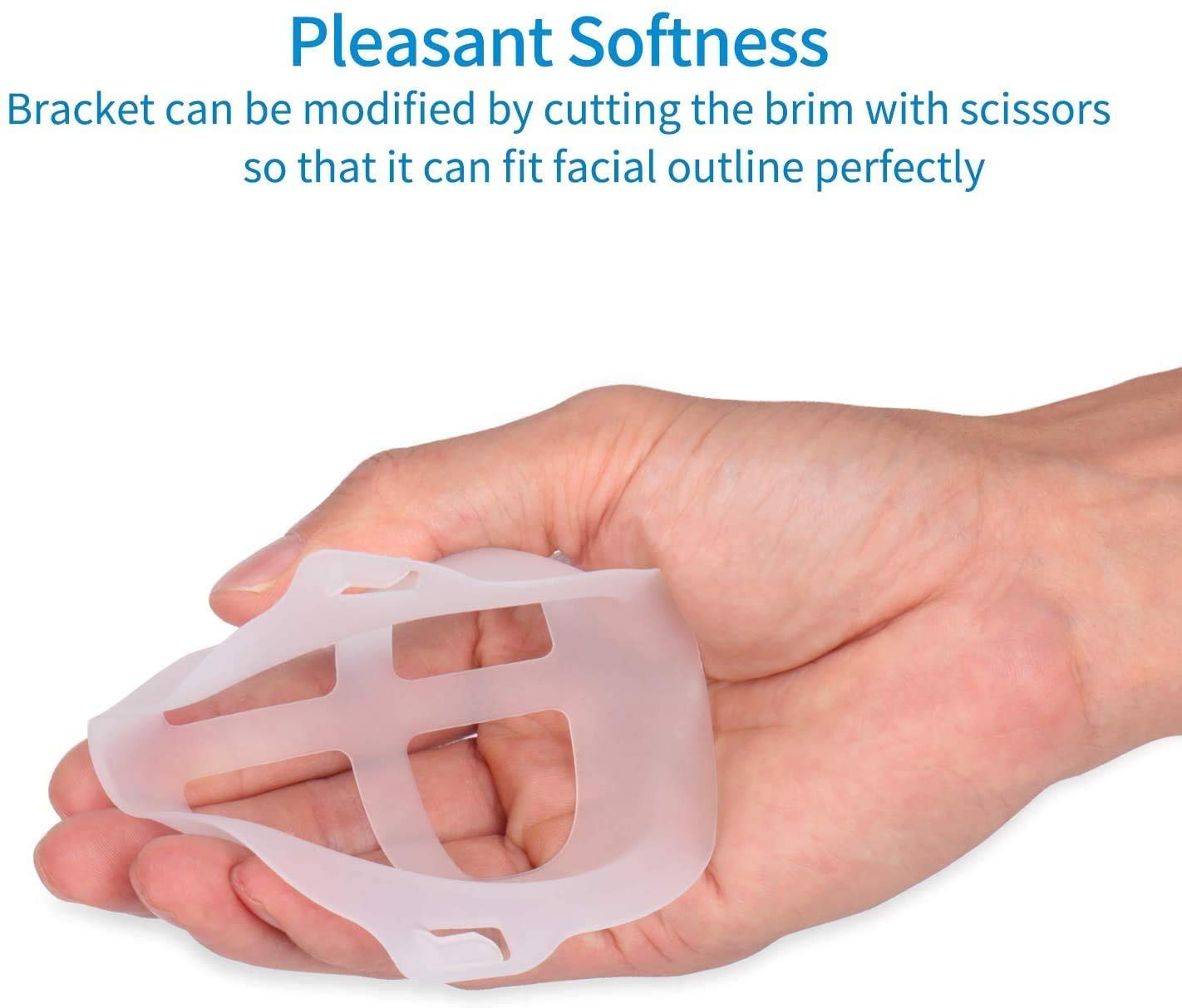 30 PCS Upgrade 3D Mask Bracket Plastic Bracket Inserts Soft Inner Support Holder Frame More Space for Comfortable Nose Breathing and Lipstick Protector