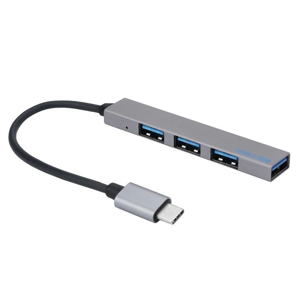 WJCCY Type-C to 4 USB Hub Expander Thin Mini Portable 4-Port USB 2.0 Hub USB Power Interface Laptop Tablet Comput