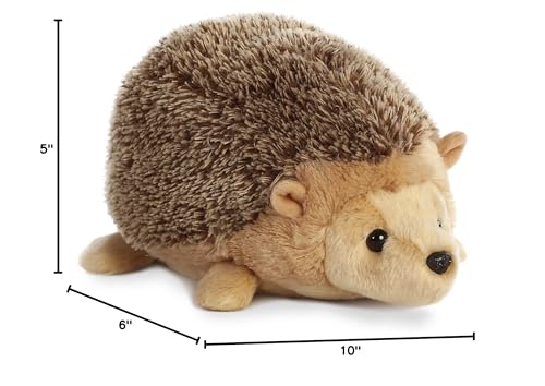 Aurora® Adorable Flopsie™ Hedgehog Stuffed Animal - Playful Ease - Timeless Companions - Brown 12 Inches