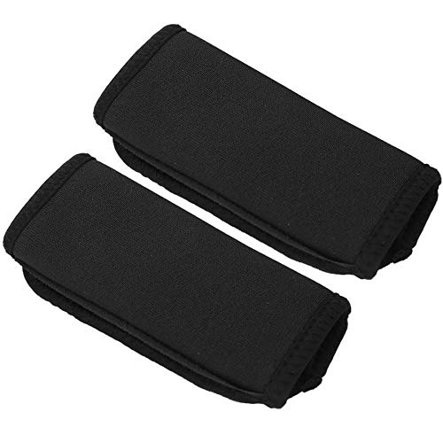 2pcs Anti-Skid Boat Paddle Grips Mini Portable Kayak Canoe Paddle Grips Neoprene Paddle Cover Kayak Accessories (Color : Black)