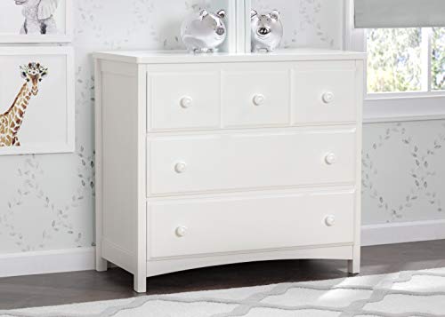 Delta Children 3 Drawer Dresser, Greenguard Gold Certified, Bianca White