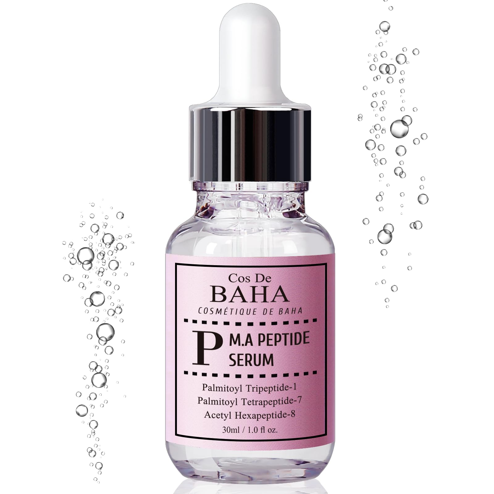 Peptide Complex Facial Serum with Matrixyl 3000 & Argireline for Face/Neck - Deep Wrinkles, Heals and Repairs Skin for Face, 1 Fl Oz (30ml)