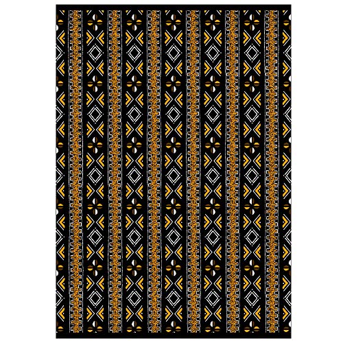African Pattern Wax Ankara Prints Fabric 6 Yards 100% Cotton Wax Cloth for Party Dress and DIY Upholstery Fabrics LB035