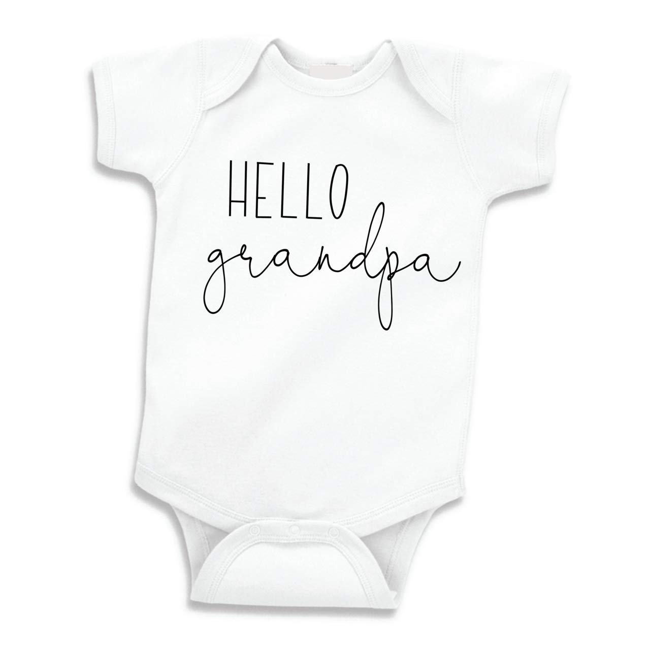 Bump and Beyond Designs Hello Grandpa See You Soon Pregnancy Announcement Shirt (0-3 Months)
