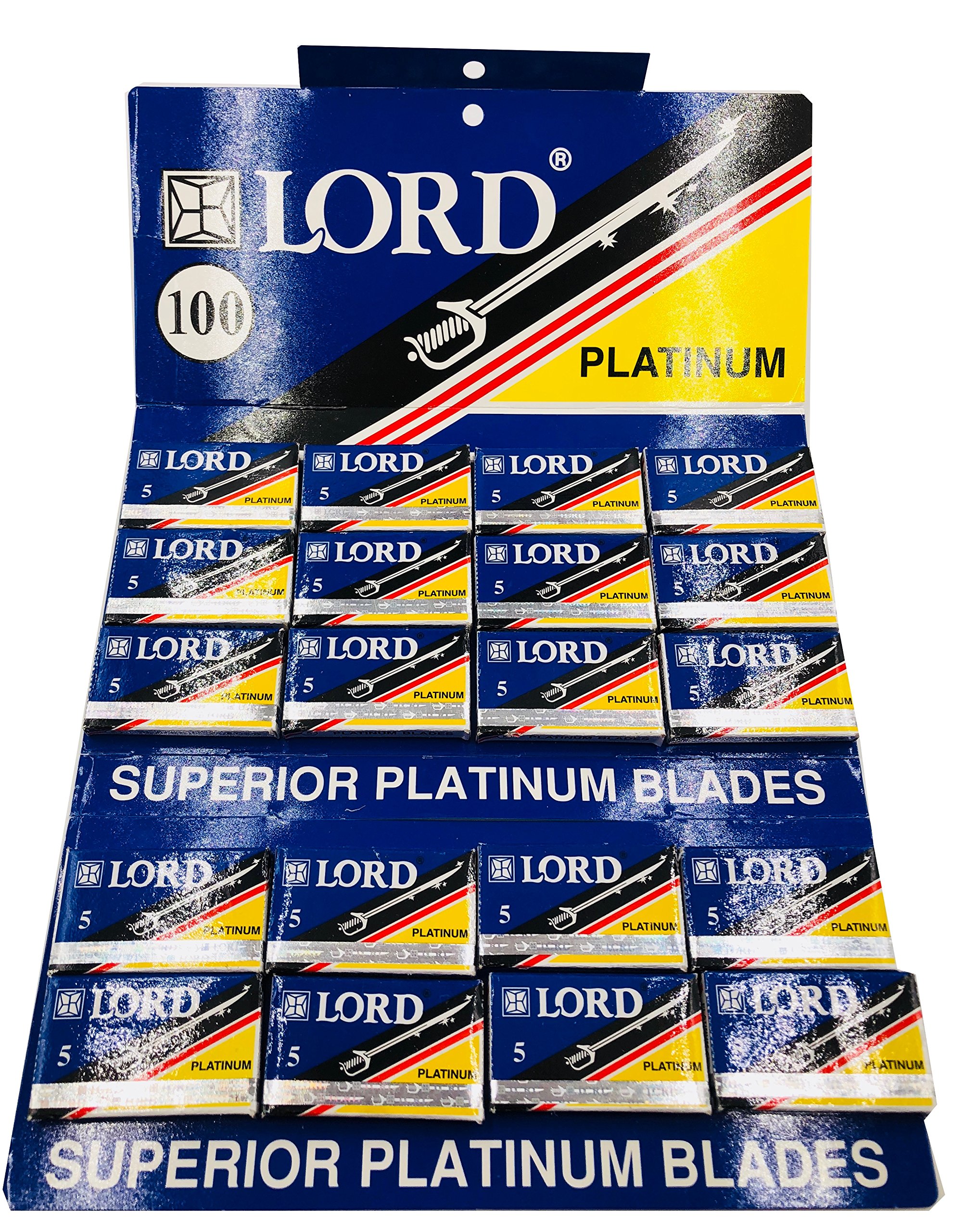 Lord Superior Platinum Razor Blades, 100 blades