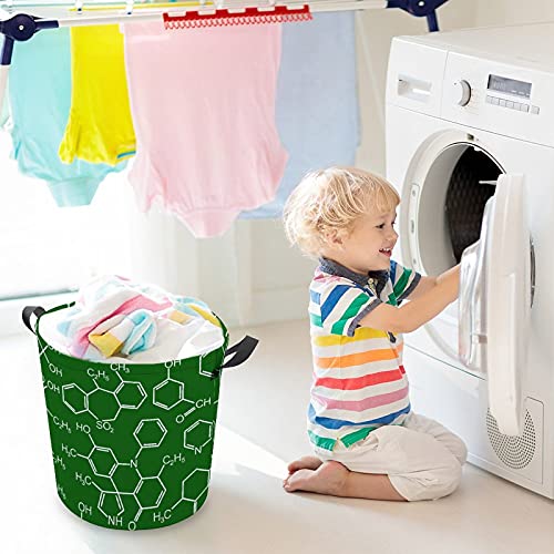 Chemistry Science Oxford Cloth Laundry Basket with Handles Storage Basket for Toy Organizer Kids Room Nursery Hamper Bathroom