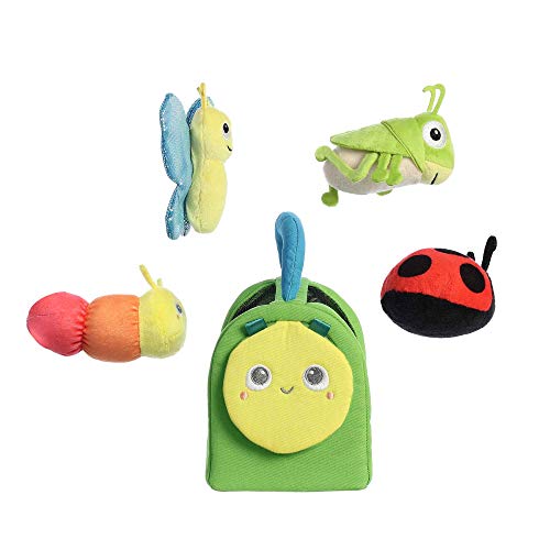 Aurora® Engaging Baby Talk™ My Critter Keeper™ Baby Stuffed Animal - Sensory Delight - Interactive Learning - Multicolor 8 Inches