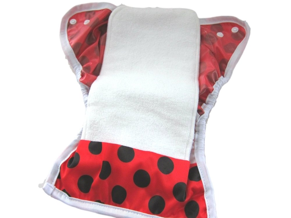 KaWaii Baby Super Absorbent Stay-Dry Microfiber Inserts for One Size Cloth Diapers, 3 Layered, 8-36 lbs Washable Reusable Soaker Pad - Pack of 10