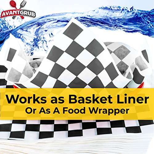 Extra Large, Grease Resistant Black Sandwich Liner 300 Sheet Pack. Microwave Safe 15x15 in Wax Paper Deli Wrap for Restaurants, Churches, BBQs, Concession Stands, School Carnivals, Fairs. Made in USA