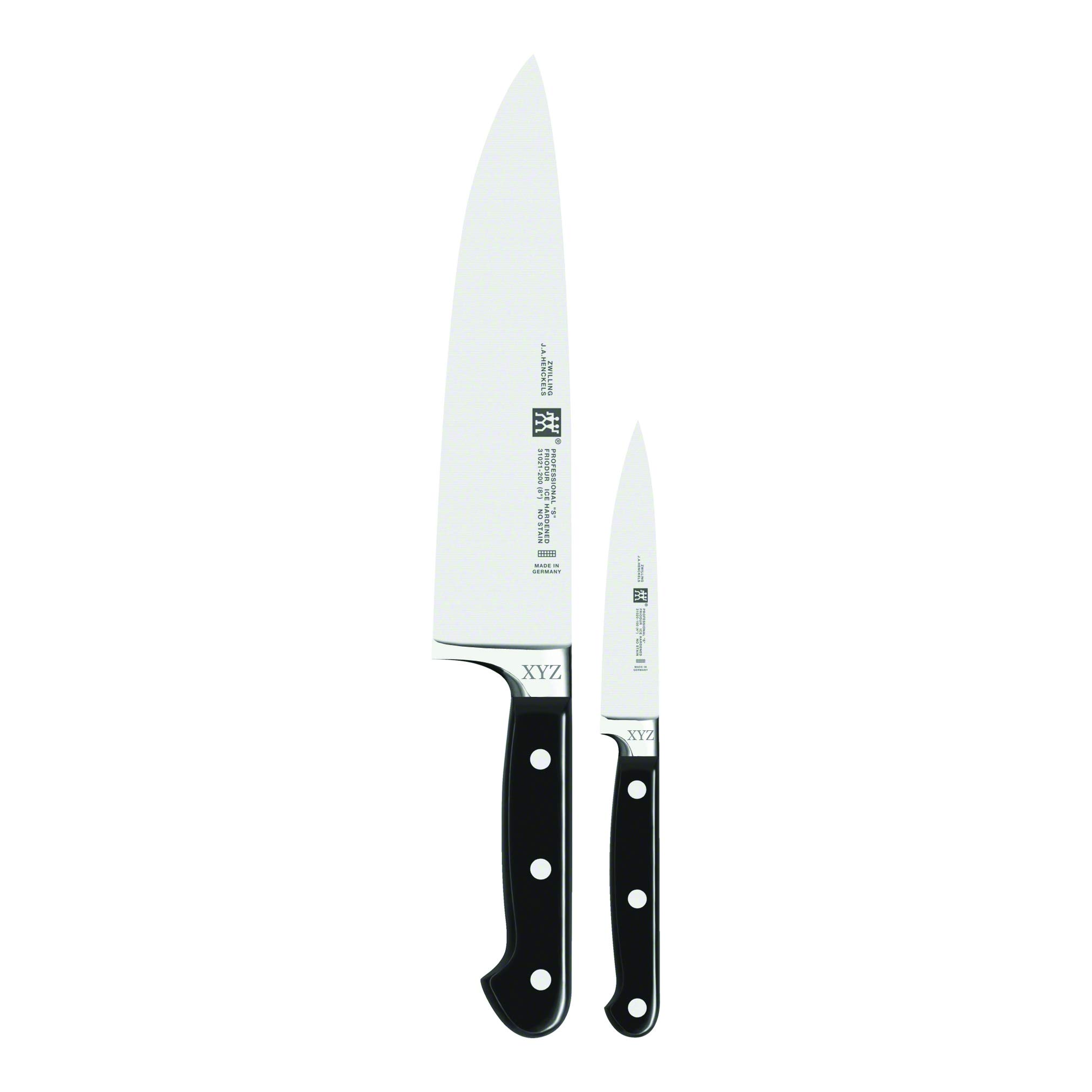 ZWILLING J.A. Henckels Professional S 2-Piece Chef's Set - Custom Engraved