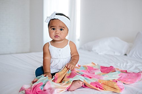 Copper Pearl Large Premium Knit Baby Swaddle Receiving Blanket Monet