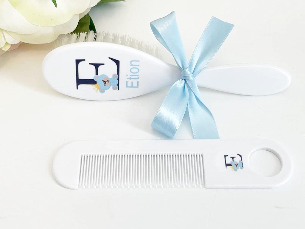 Personalized Baby Gift - Baby Brush and Comb Set, Suitable for Ages 0-3 Years, New Baby Gift, Baby Boy Gift