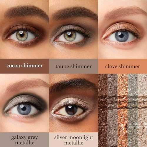 Julep Eyeshadow 101 Crème to Powder Waterproof Eyeshadow Stick 10 Piece Palette - Matte and Shimmer Finishes