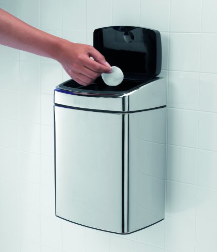 Brabantia Rectangular Touch Bin, 10 L - Brilliant Steel