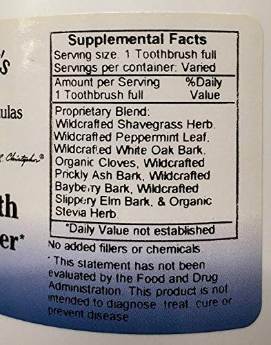 Christopher's Original Formulas Herbal Tooth and Gum Powder 2 Ounce (3 Pack)