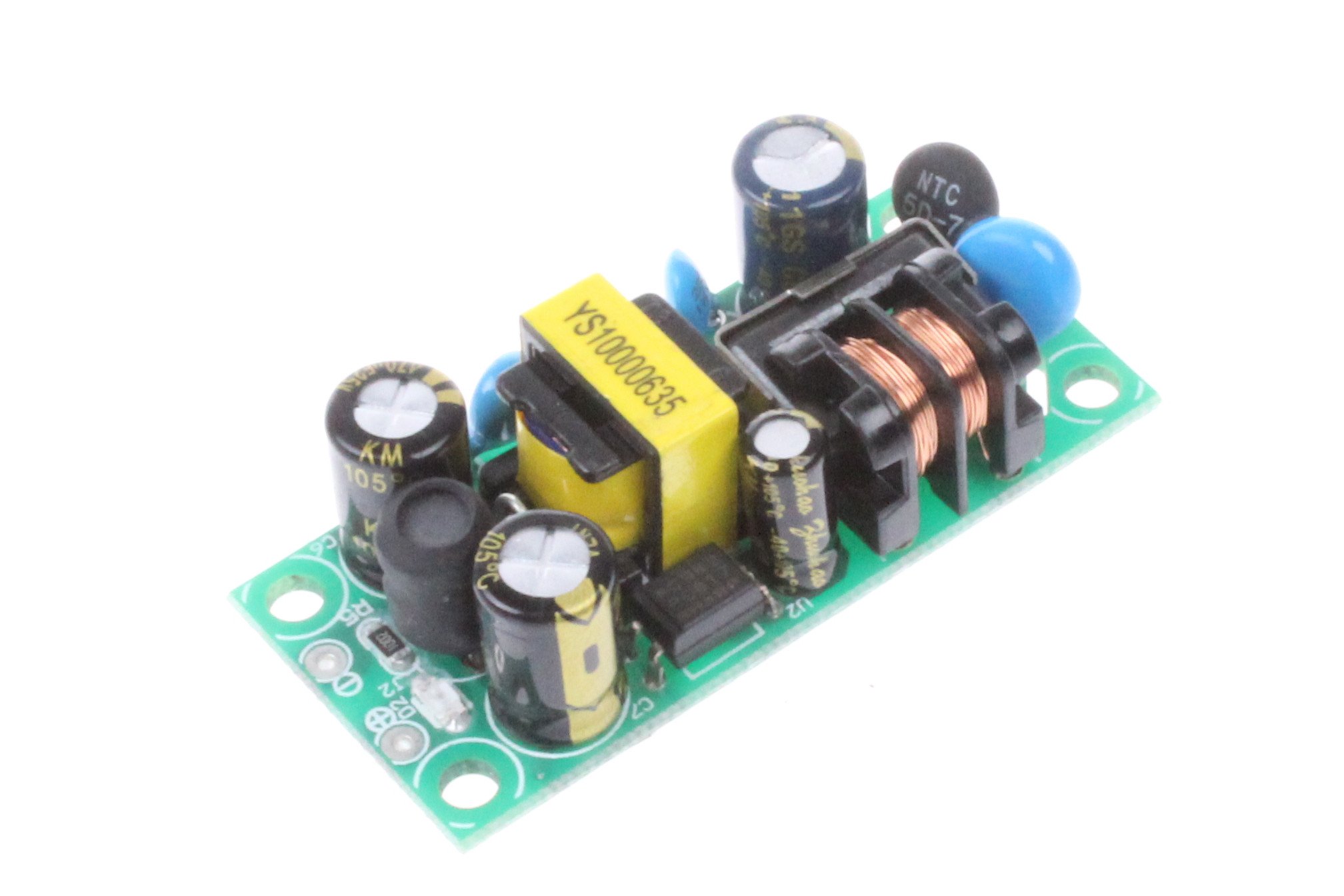 NOYITO AC to DC Precision Buck Power Supply Module AC 120V 100V-264V to 12V 500mA Isolated Step-Down DC Module (12V 500mA) Green