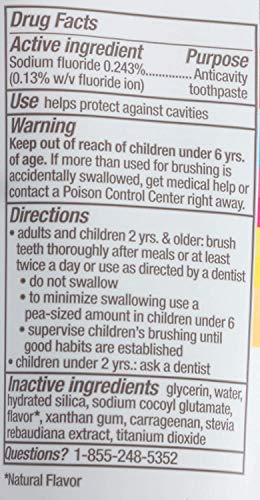 Burt's Bees Kids Toothpaste, Fluoride toothpaste, Fruit Fusion, 4.2 oz