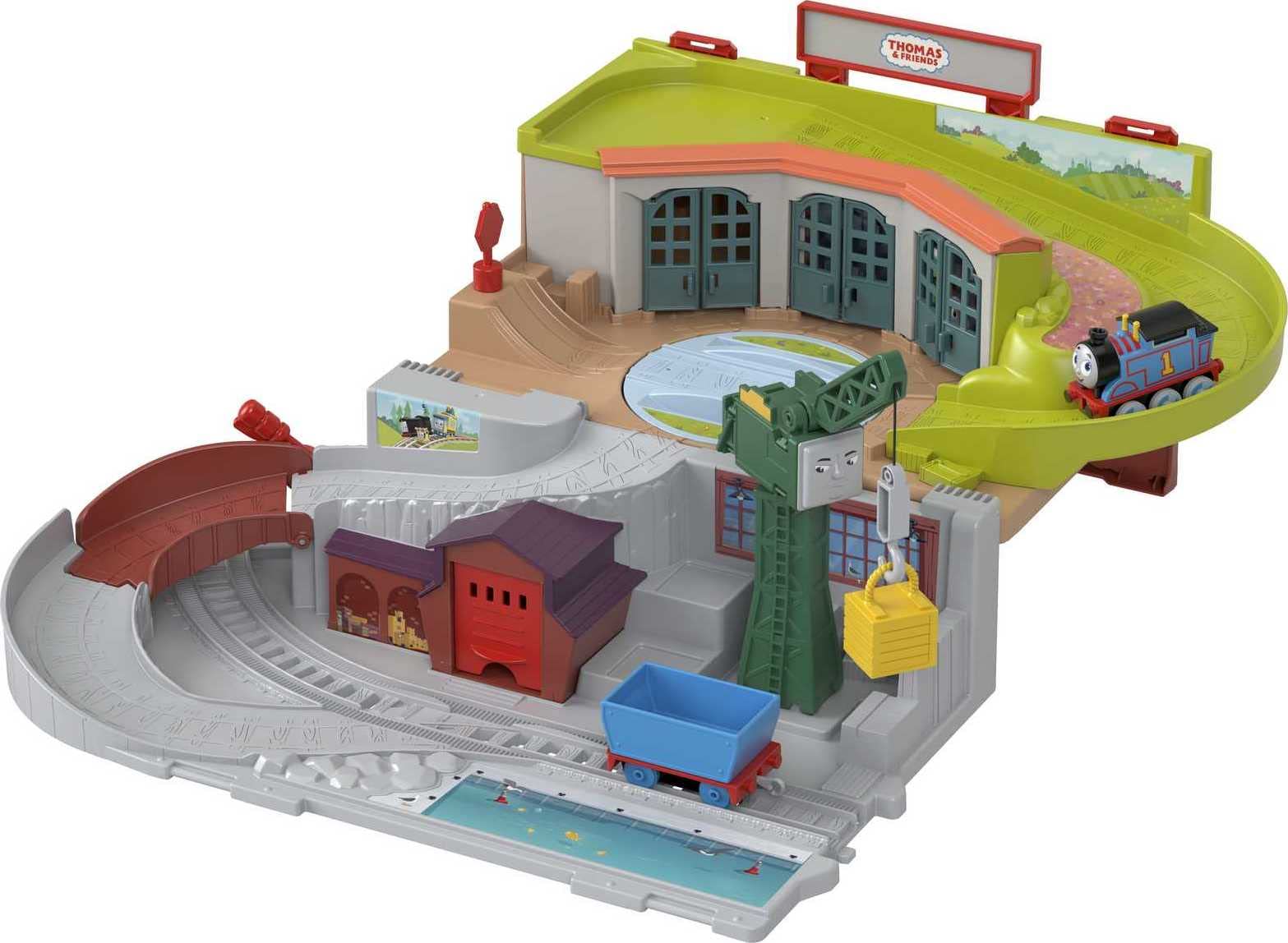 Thomas & Friends Sodor Take-Along Train Set With Diecast Push-Along Thomas Engine For Preschool Kids Ages 3+ Years