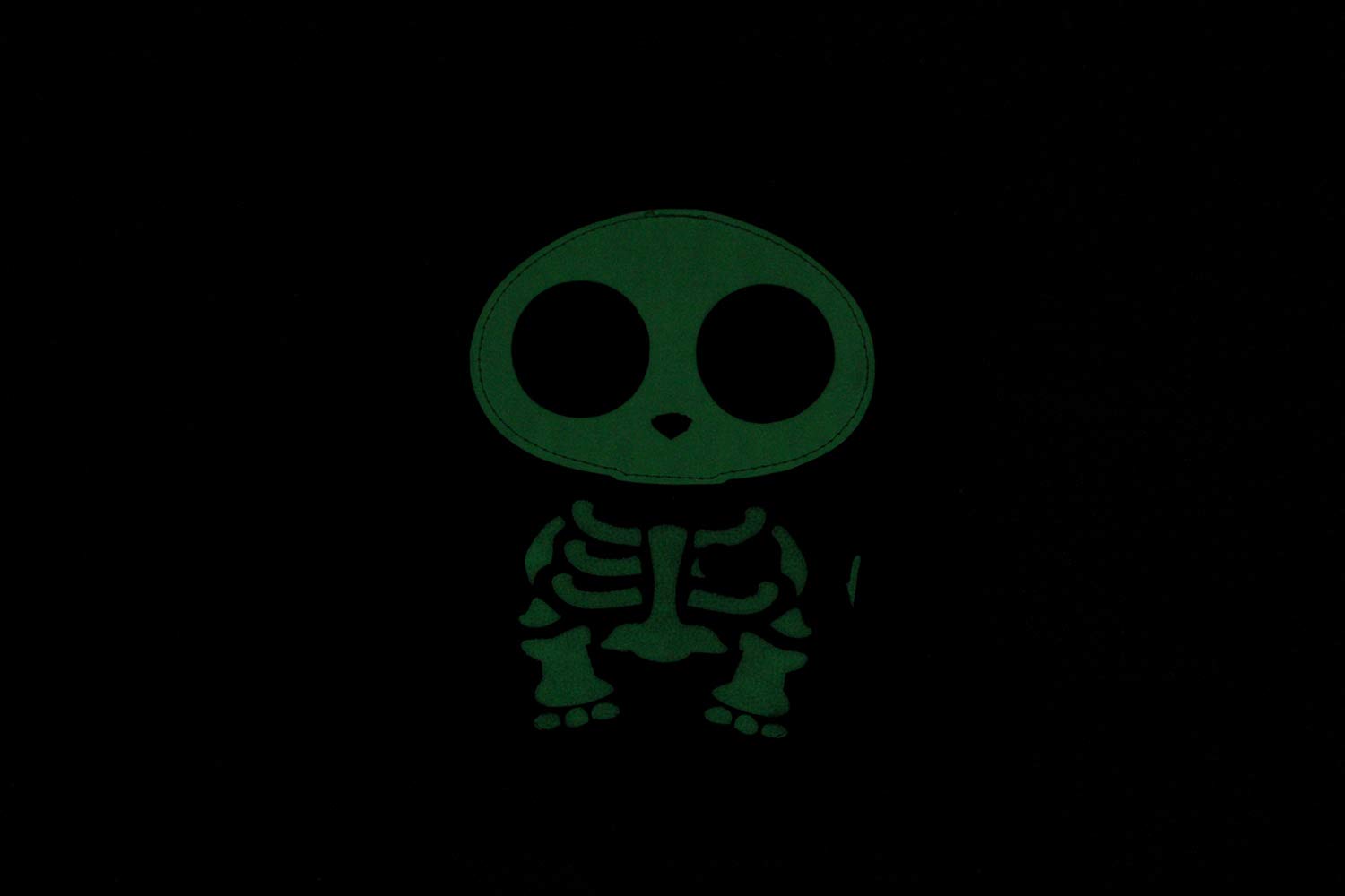 Black Glow in the Dark Skeleton Cat Crossbody Purse Small