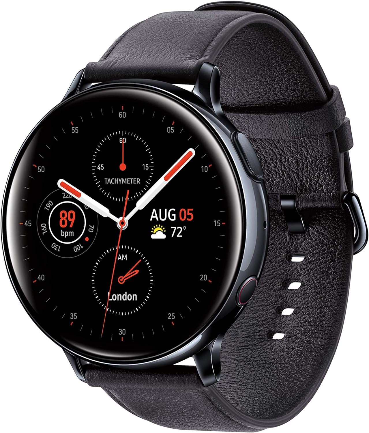 Samsung Galaxy Watch Active2 - IP68 Water Resistant, Aluminum Bezel, GPS, Heart Rate, Fitness Bluetooth Smartwatch - International Version (R820 - 44mm, Aqua Black)