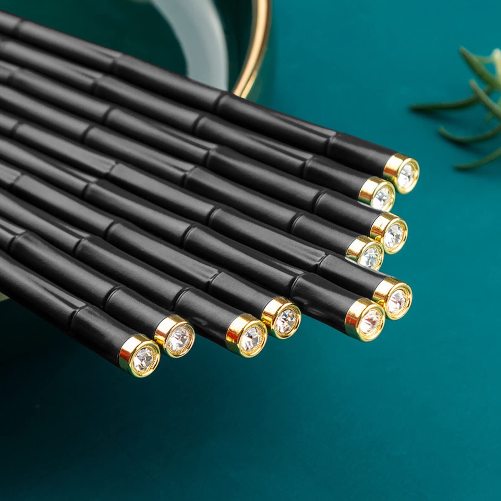 5 Pairs Creative Metal Chopstick Chop Sticksļ¼Japanese Korea Reusable Metal Chopsticks for Dishwasher Safe