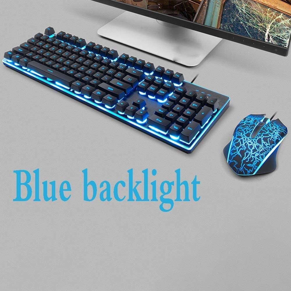 Wyyggnb Gaming Keyboard Computer E-Sports Game Mechanical Keyboard and Mouse Set, Wired Computer USB Interface Keyboard