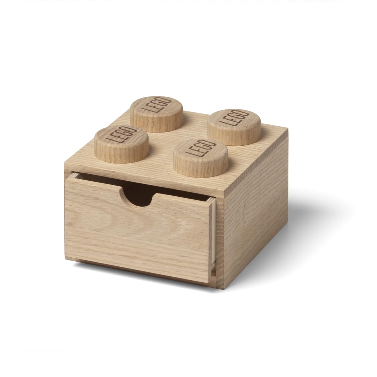LEGO 2x2 Wooden Desk Drawer, Oak Soap Treated