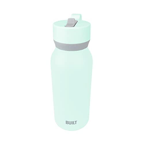 Built 32oz Cascade Bottle with Wide Mouth Straw Lid and Filter Mint