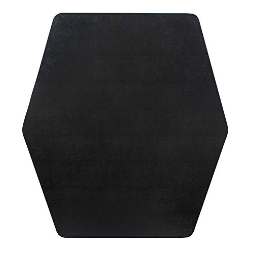 Game Zone Chair Mat, for Hard Floor/Medium Pile Carpet, 42 x 46, Black (121563)