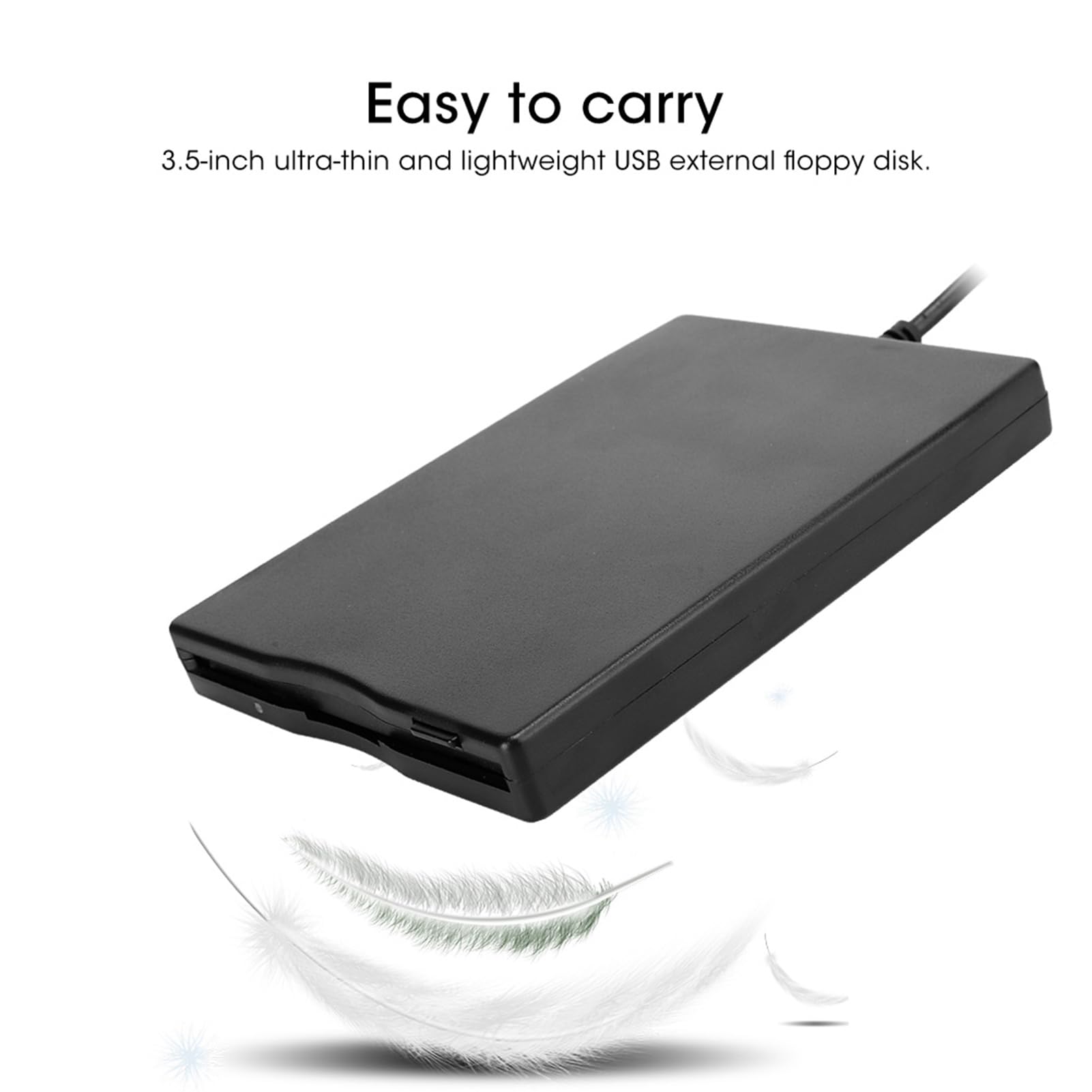 Portable USB Floppy Drive, 3.5 Inch Card Reader, Floppy Disk Reader Computer Accessory, USB External Floppy Drive Disk for 10/7 /Vista/Win 8 / XP/ME / 2000 / / 98