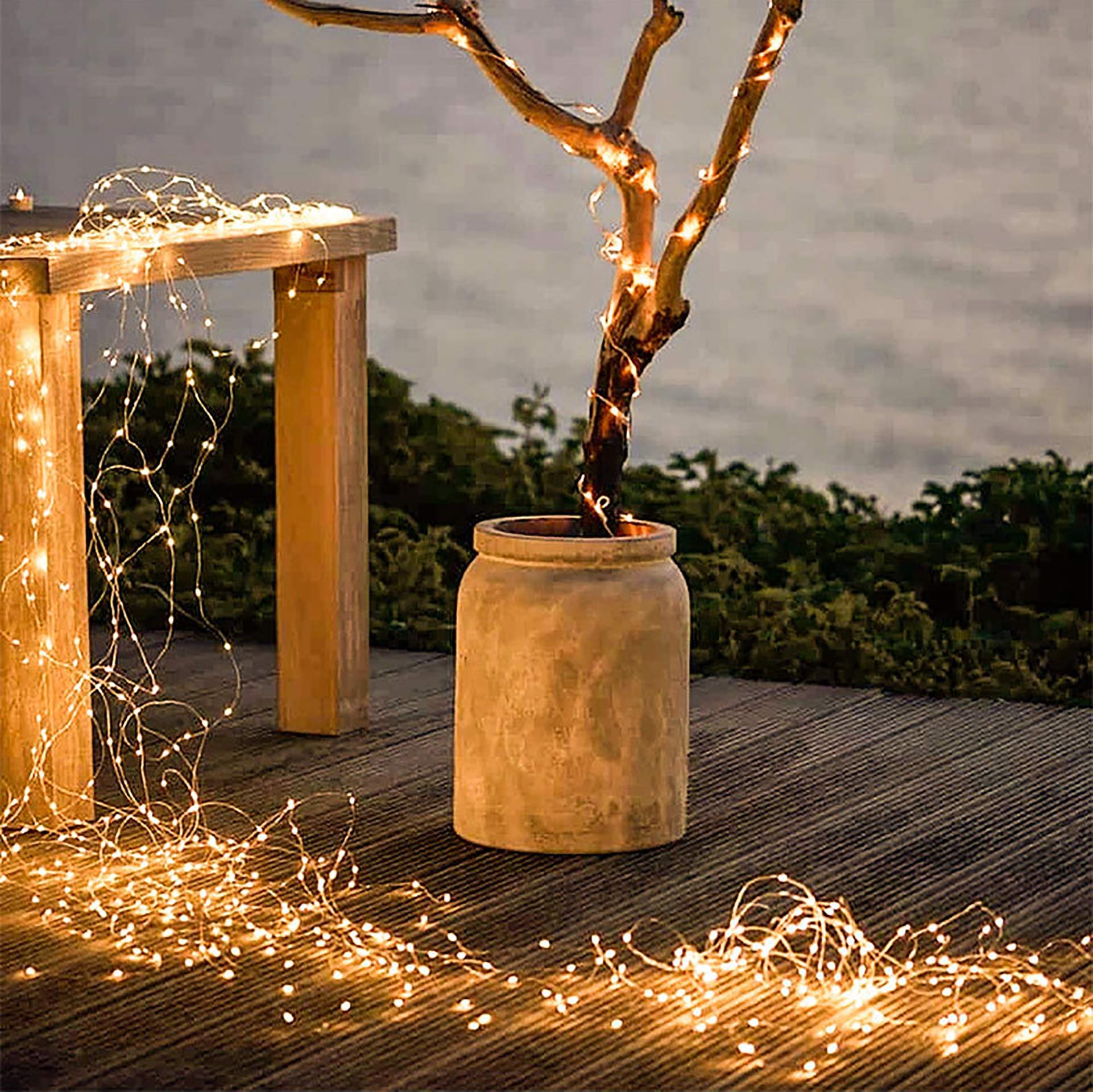 300 LED Solar Fairy String Lights, 99FT 8 Modes Copper Wire Solar Powered Fairy Lights Outdoor Waterproof for Gardens, Home, Dancing, Party, Camping, Patio, Christmas (Multicolor) (Warm White)