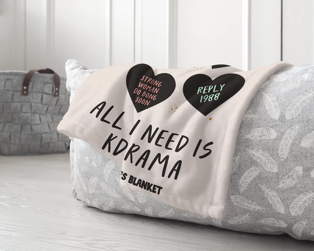 All I Need is Kdrama Blanket Gift for Kdrama Fans Kdrama Blanket Personalized 50" X 60"