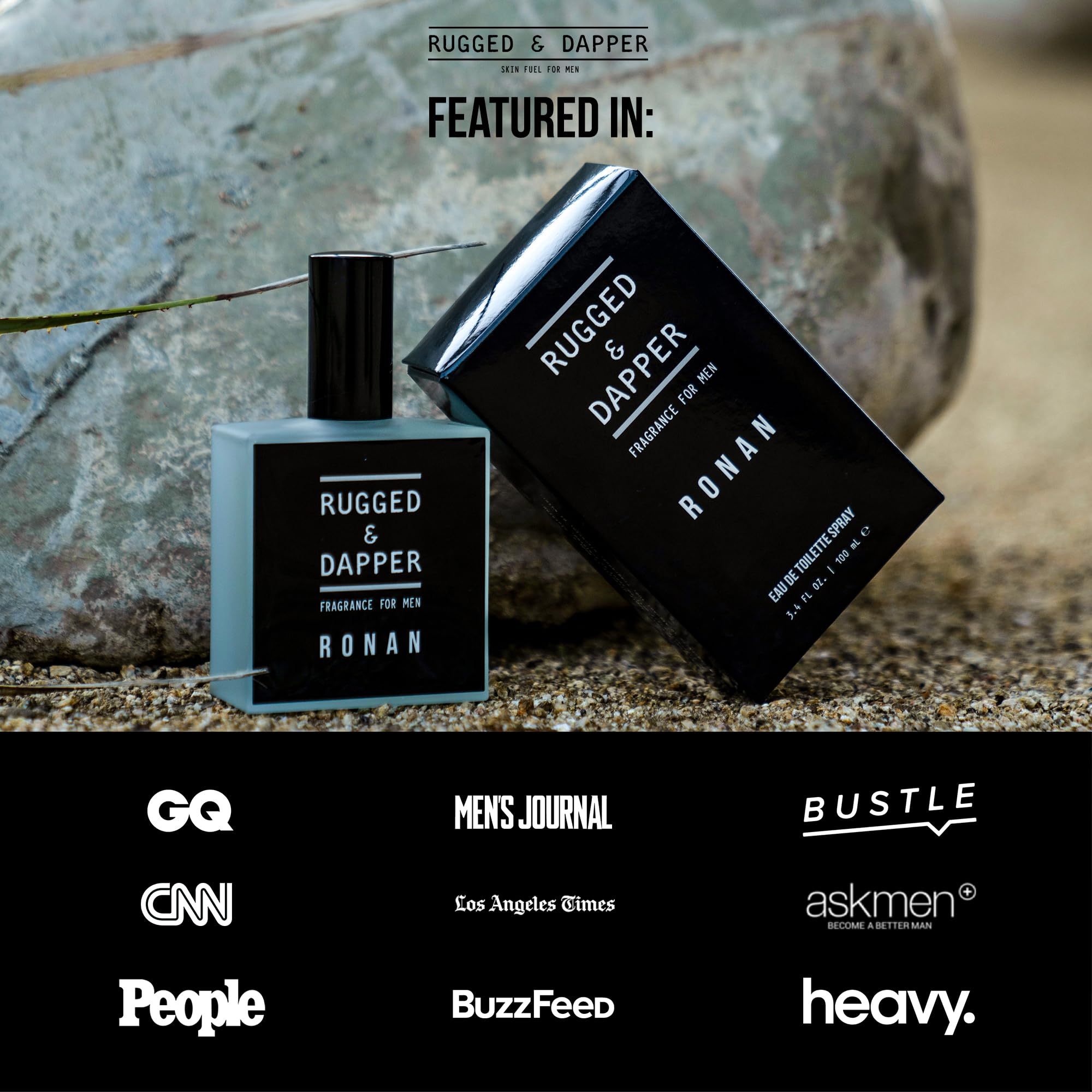 RUGGED & DAPPER RONAN Mens Cologne, Best Rated Cologne for Men, Invigorating Cologne Men Wear with Confidence, the Best Mens Cologne & Perfume for the Modern Man, Spray 3.4 oz