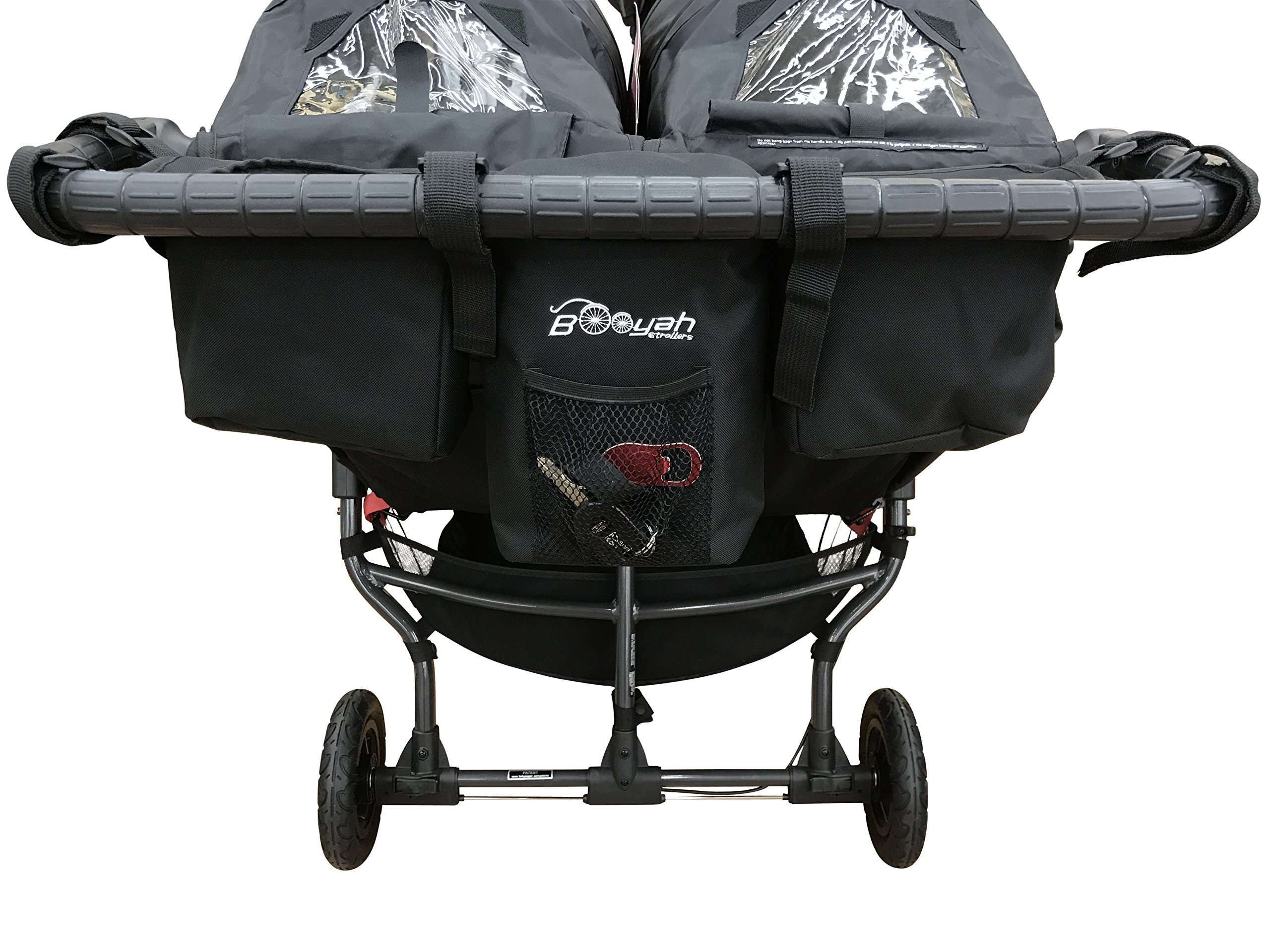 Double Stroller Organizer for Bob Duallie and Baby Jogger City Mini GT Black
