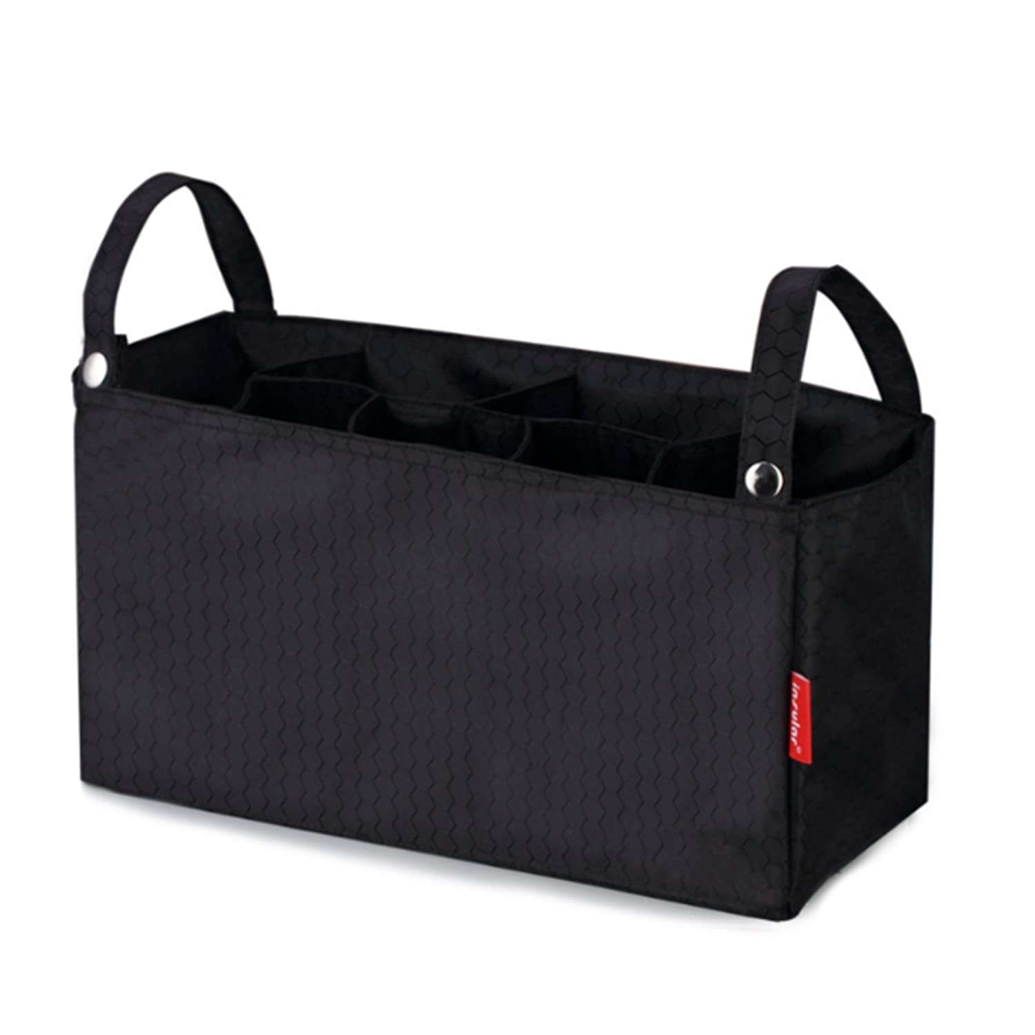 Universal Baby Stroller Organizer Secure Hanging Bag Multifunctional Separate 7 Compartments Diaper Infants Essentials Storage Pouch Buggy Buddy Carriage Pushchair Pram Jogger Wheelchair Accessories