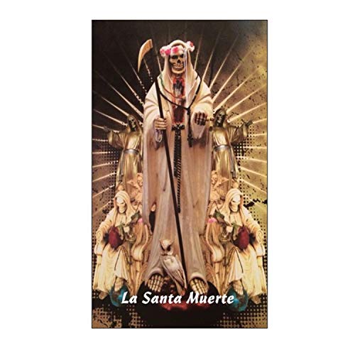 Oracion Diaria a La Santa Muerte La Calaca La Catrina Tarjeta de Bolsillo Laminada con Oracion