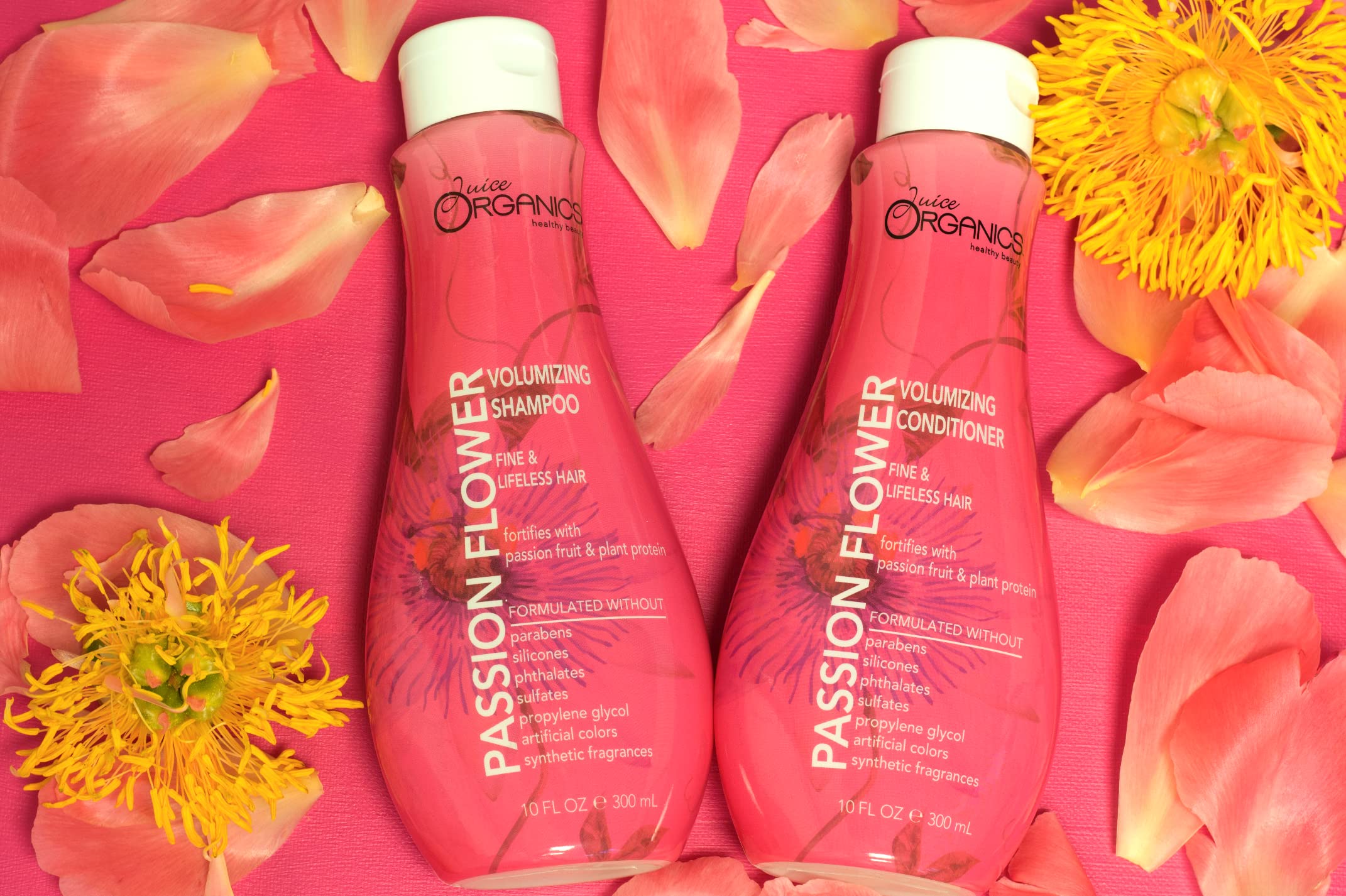 Juice Beauty Passion Flower Volumizing Conditioner - 300 mL - Promotes Thicker Hair, Deeply Cleanses + Improves Shine - Vegan, Cruelty Free